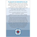 Quality of Life Model - Quality of Life Institute, Inc.